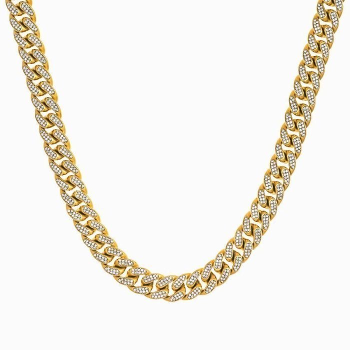 ICED OUT CUBAN CHAIN - GOLD - Milional - Premium Designer Jewelry ...
